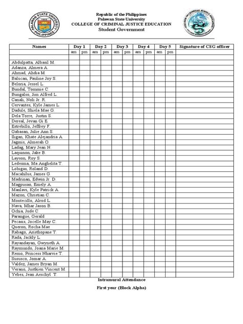 Attendance Checking Style Pdf