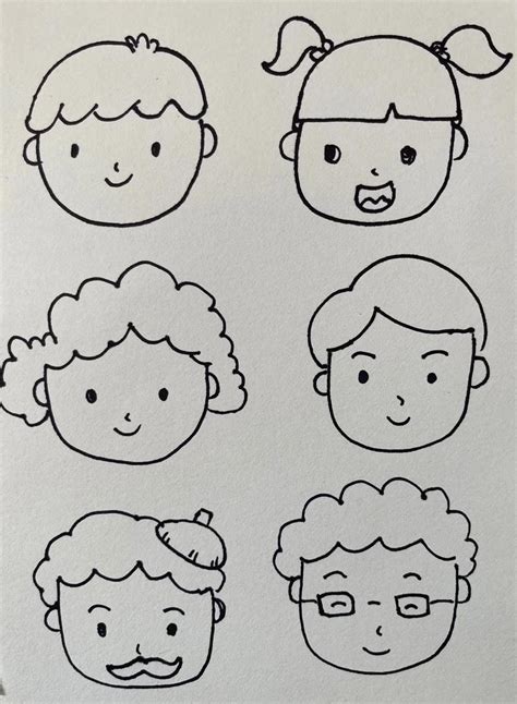 3 6岁儿童画人物 简笔画怎么画（共18张） 儿童画图片大全