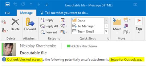 Access Blocked Attachments Or Block Specific File Types In Outlook Messages With Attachment
