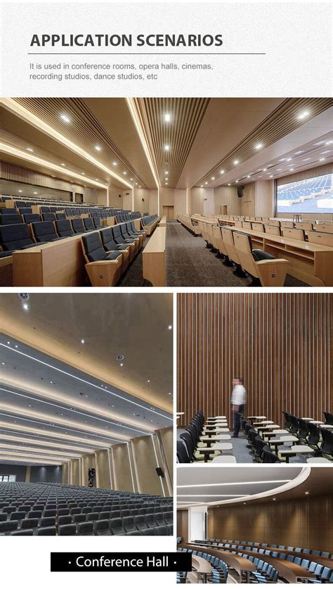 Decorated Grooved Wooden Acoustic Panel Master Acoustic