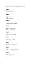 Chapter HW EW Solutions Pdf Chapter Homework Extra Work Solutions HW Shear Angle