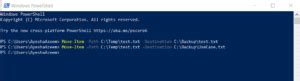 Using Powershell Move Item Cmdlet To Move Files
