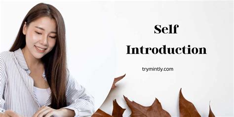 Crafting The Self Introduction Tips And Examples Mintly