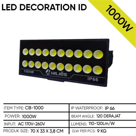 Jual Lampu Sorot Led Cob W Lampu Tembak Led Watt Lampu Outdoor Shopee Indonesia