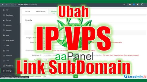 Cara Ubah Ip Server Aapanel Menjadi Sub Domain Sendiri
