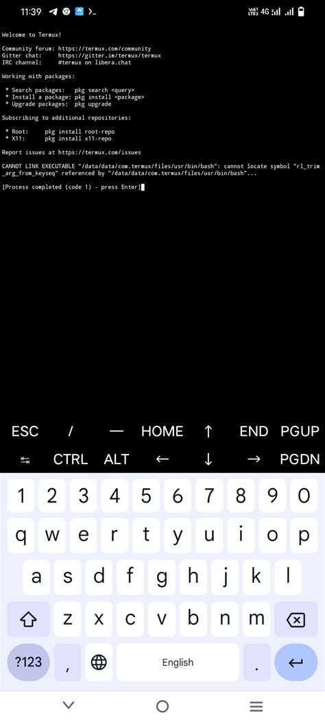 Bug CANNOT LINK EXECUTABLE Data Data Termux Files Usr Bin Bash