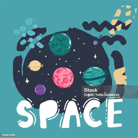 추상적인 형태와 행성 수평 공간 배경입니다 웹 디자인입니다 공간 탐구입니다 벡터 일러스트 레이 션 0명에 대한 스톡 벡터 아트 및 기타 이미지 Istock