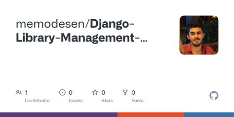 Github Memodesen Django Library Management System