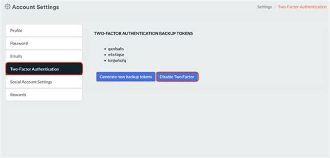 How Do I Enable And Disable Two Factor Authentication