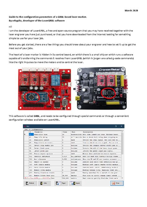 Grbl Configuration Eng March 2020 Guide To The Configuration