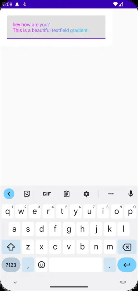 how to create gradient textfield in android jetpack compose coding