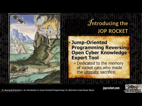 Free Video An Introduction To Jump Oriented Programming An Alternative Code Reuse Attack From