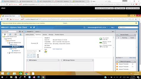 Lab 5 Using The Vmware Vsphere Web Client Deepak Uppu