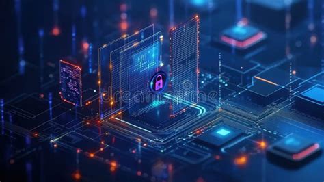 Cybersecurity Service Concept Of Motherboard And Safety Authentication