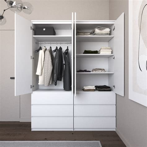 Шафи зі штангою та полицями комплект з 2 шаф для одягу з 6 шухлядами R9 R16 продажа цена в