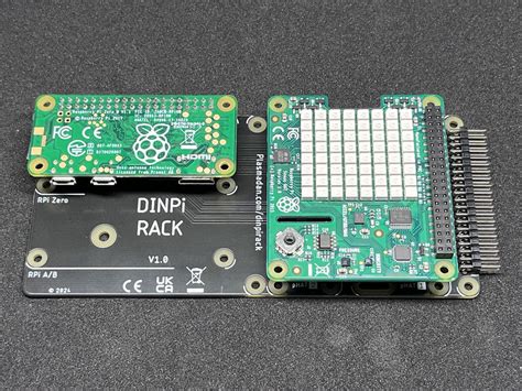 Din Rail Mount Works With All Raspberry Pi Boards And Compatible Sbcs With A 40 Pin Gpio Header