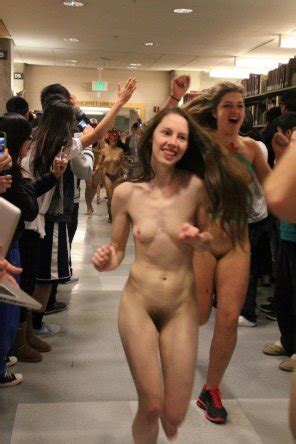 Streaking In The Library Porn Pic
