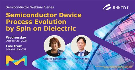 Webinar Semiconductor Semiconductors Webinar Innovation Technology Spinondielectric Emd