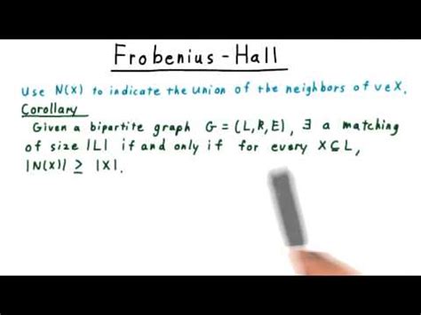 Learn The Frobenius Hall Theorem GT Computability Complexity Theory