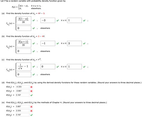Solved Let Y Be A Random Variable With Probability Density Chegg