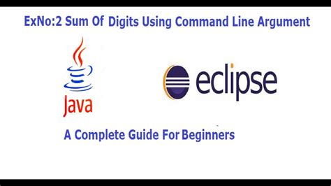 Java Program To Sum All The Digits Of A Number Using Command Line In