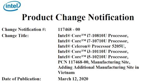 Intel Sort Of Unveils A Core I7 10810u Comet Lake Processor Liliputing