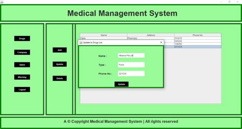 Medical Store Management System Project In Java With Source Code And