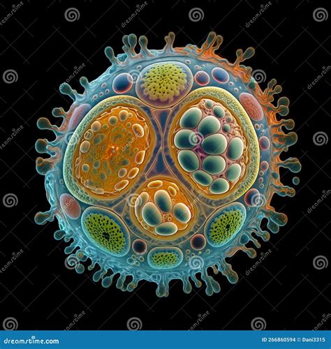 Bacteria Under The Microscope Medical Background Royalty Free Stock Image CartoonDealer Com
