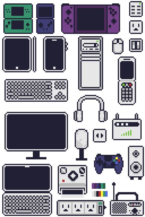 Electronics Pixel Pack By Blue