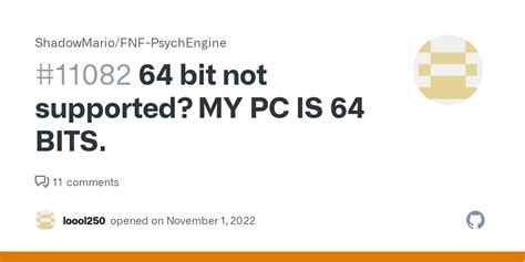 64 Bit Not Supported My Pc Is 64 Bits · Issue 11082 · Shadowmariofnf Psychengine · Github