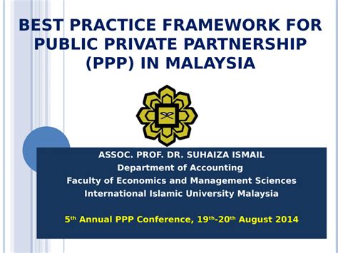 Pdf Best Practice Framework For Ppp Implementation In Malaysia