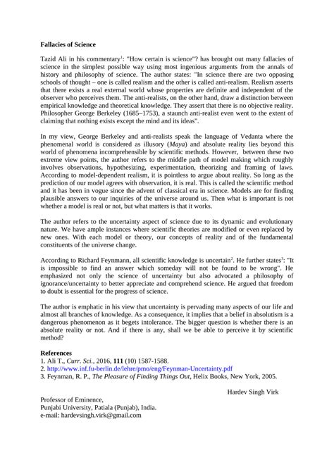 Pdf Fallacies Of Science