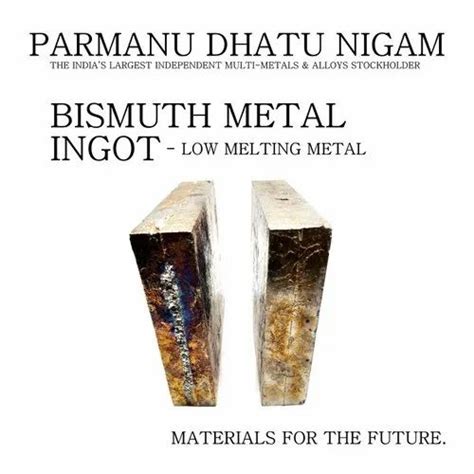 Bismuth Metal Ingot At Best Price In Mumbai By Parmanu Dhatu Nigam Id 22110334688
