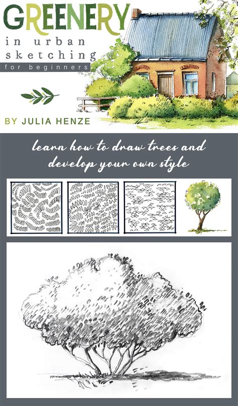 Greenery In Urban Sketching Skillshare Class Urban Sketching Urban Landscape Architecture