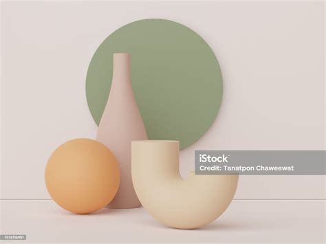 제품 및 화장품 프레젠테이션을 위한 3d 렌더링 디스플레이 연단 광고를위한 최소한의 장면 웹 배너와 모형에 대한 추상적인 깨끗한 배경 단순한 기하학적 모양 다중 색상에 대한