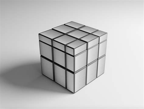 3d Model Mirror Cube Vr Ar Low Poly Cgtrader