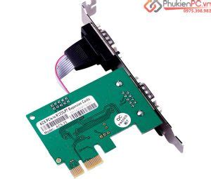 Card PCI E Sang 2 RS232 COM DB9 Chipset WCH382