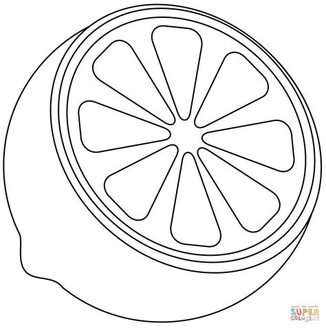 Lime Coloring Page Free Printable Coloring Pages