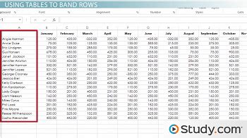 How Do I Use The Banded Rows In Excel Outlet Opci