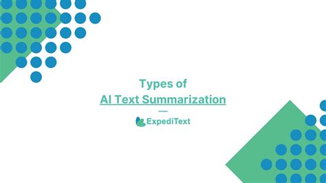 types of ai text summarizer speaker deck