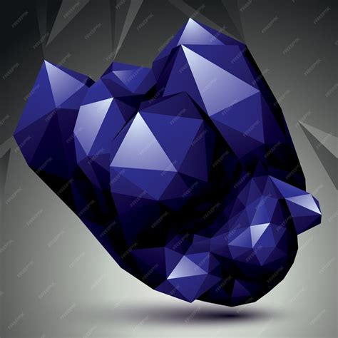 Premium Vector 3d Vector Abstract Design Object Polygonal