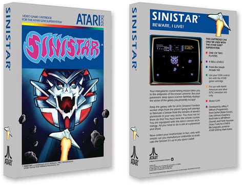 Sinistar Box For The Atari 5200 Game Etsy Sweden