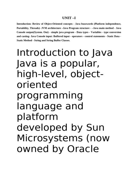 Introduction To Java Programming Concepts Pdf Java Programming