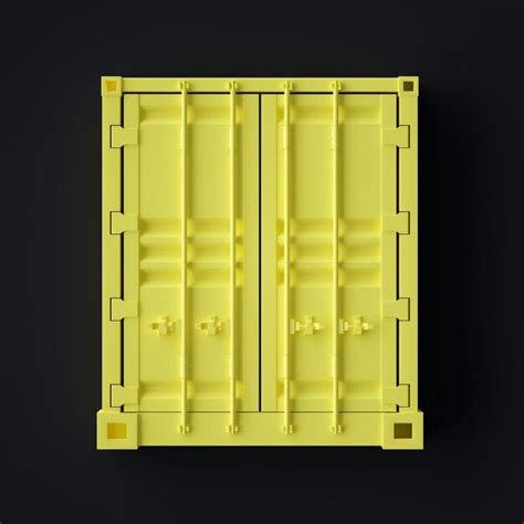 Premium Photo Cargo Container Symbol 3d Render