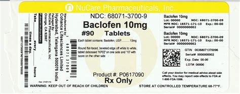 Dailymed Baclofen Tablet