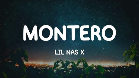 Montero Lil Nas X Lyrics Youtube