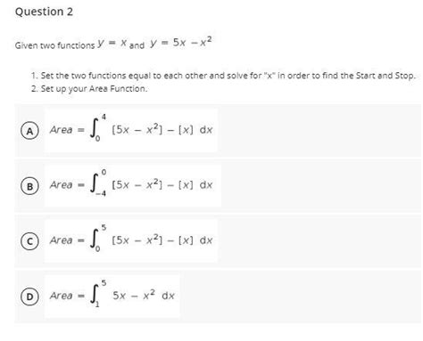 Solved Question 1 10 Points Given Two Functions Y X And Y