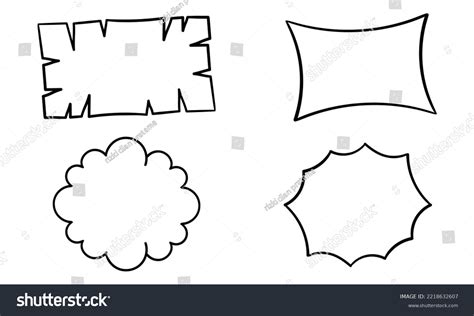 Collection Hand Drawn Text Boxes On Stock Vector Royalty Free 2218632607 Shutterstock