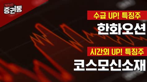 상승 동력 확대 한화오션 하이니켈 등 생산량up 코스모신소재 Youtube