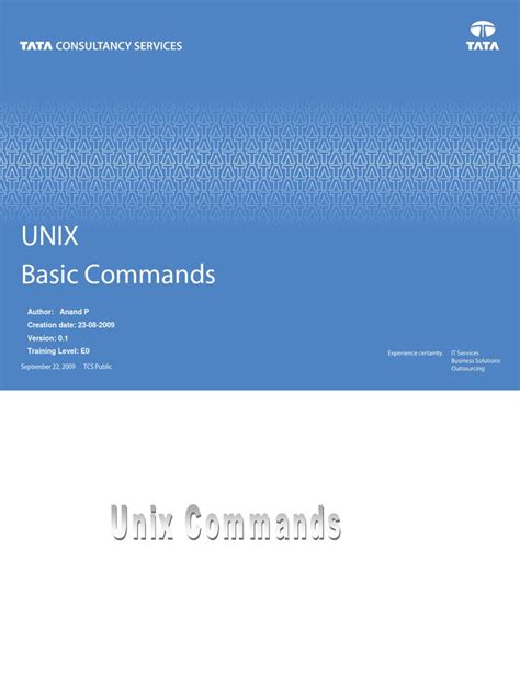 Unix Basic Commands Pdf Command Line Interface Parameter